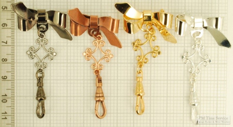 Large Bow-style Pins With Swivel Clasps, in a Variety of Color and ...