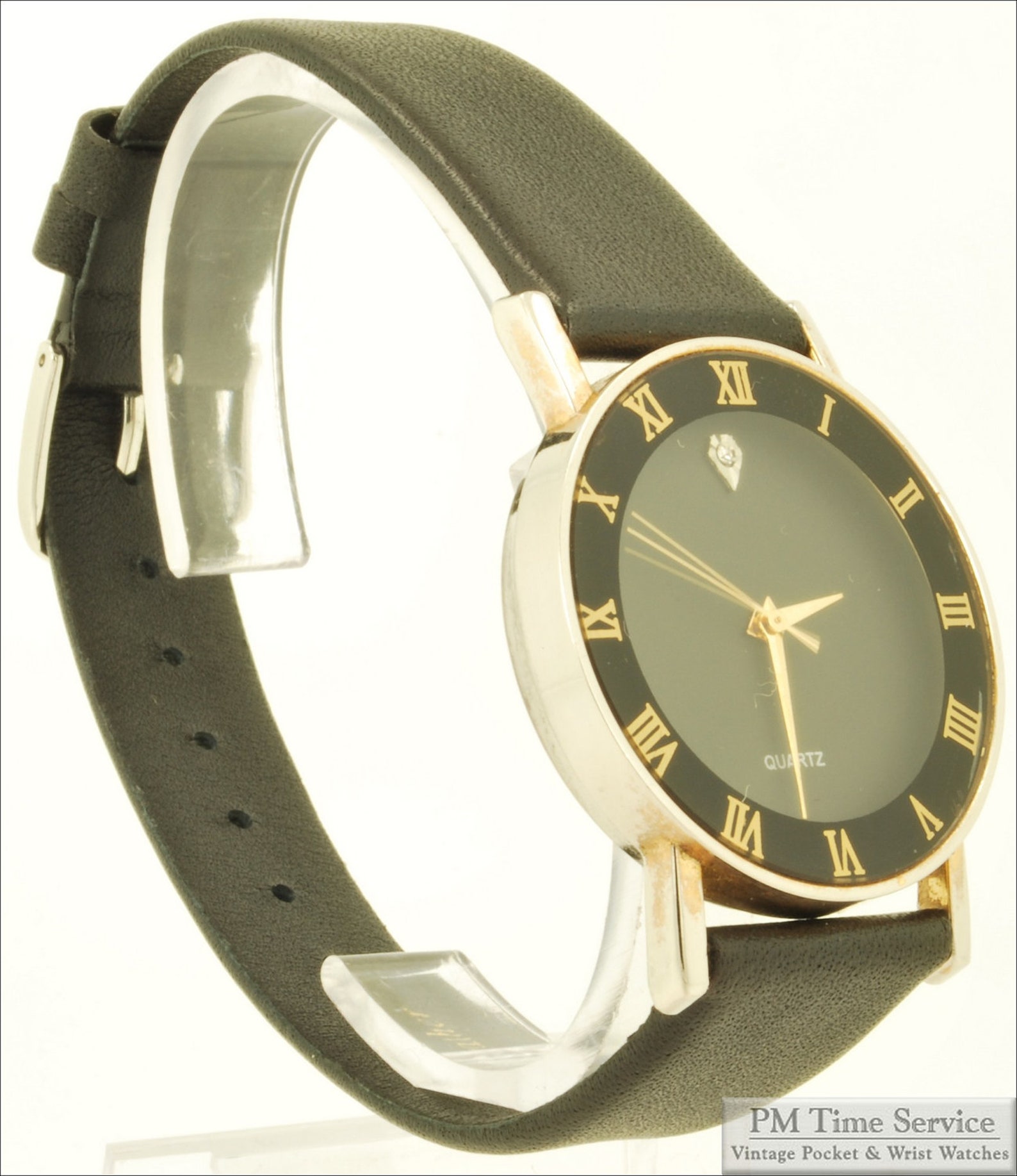 Chinese-made Vintage Quartz Wrist Watch, Gold-toned & Stainless Steel ...