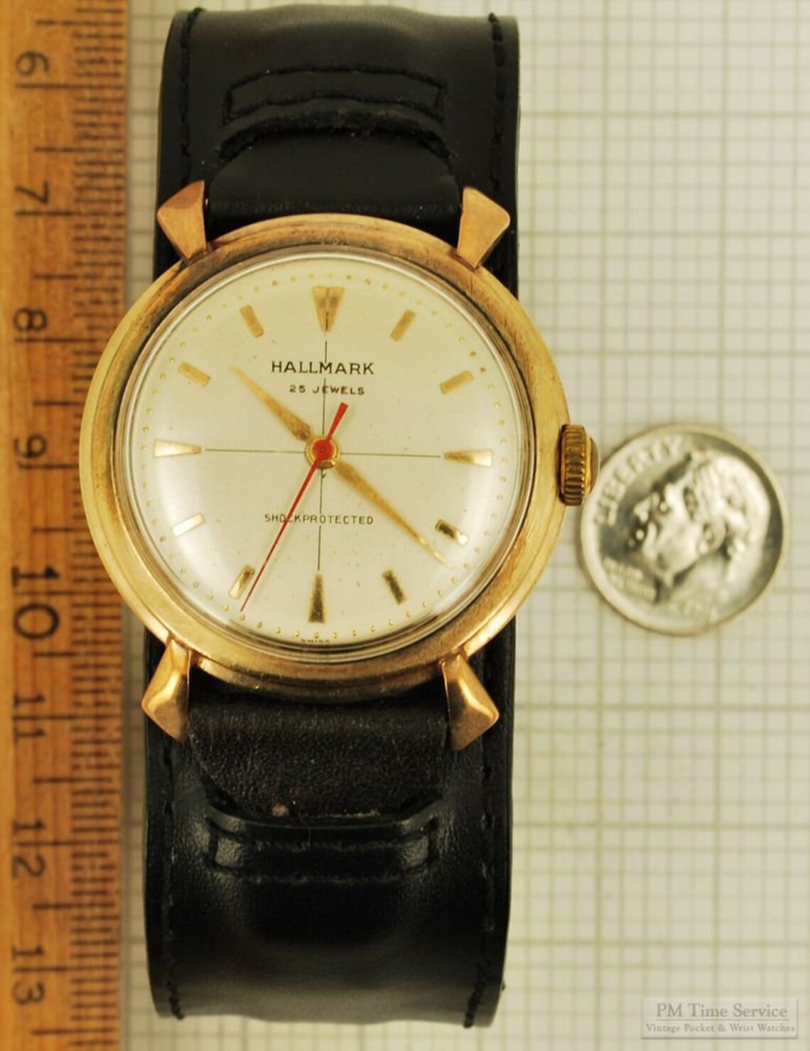 Hallmark Vintage Wrist Watch 25 Jewels Water Resistant - Etsy