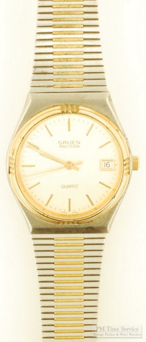 Gruen Precision quartz with date wrist watch, thin-mo… - Gem