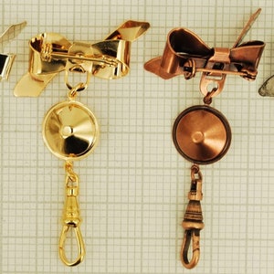Large Bow-style Pins With Swivel Clasps, in a Variety of Color and ...
