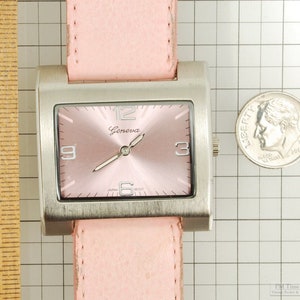 Geneva Quartz Ladies' Wrist Watch, Heavy Silver-toned & Stainless Steel ...