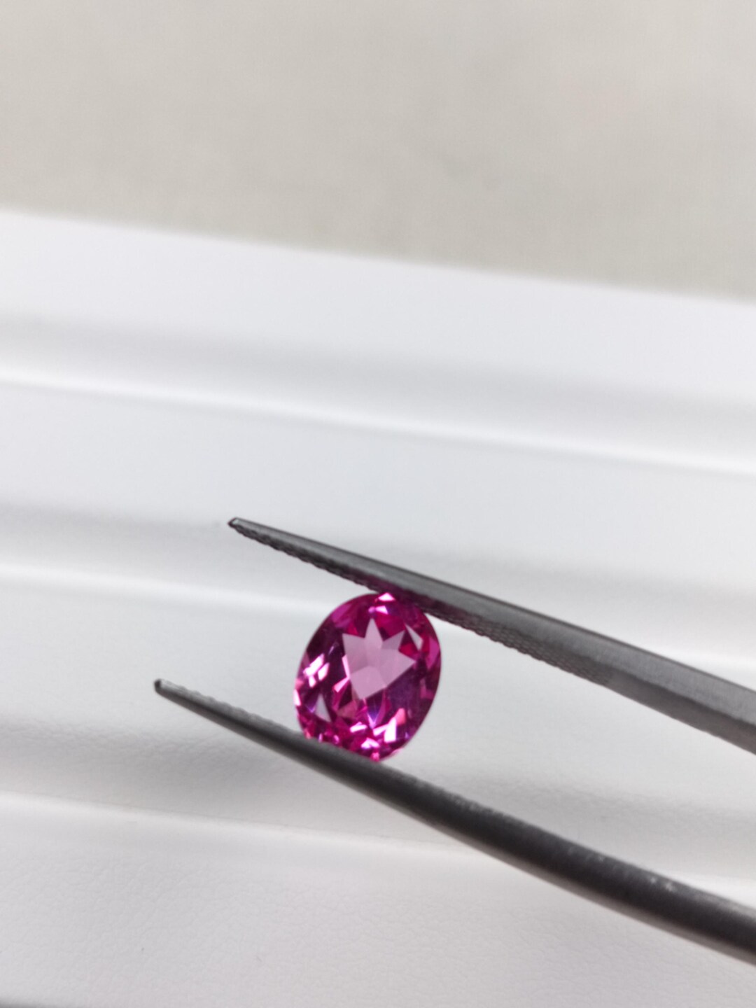 Ruby Lite Oval 8×10 Mm | Lab Grown Corundum Pink Tourmaline Color ...