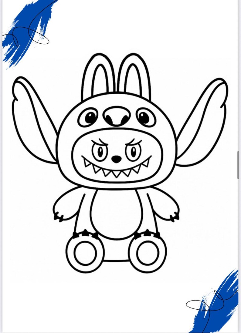 La Bubu Coloring Book: 21 Printable Kids' Activity Pages - Etsy