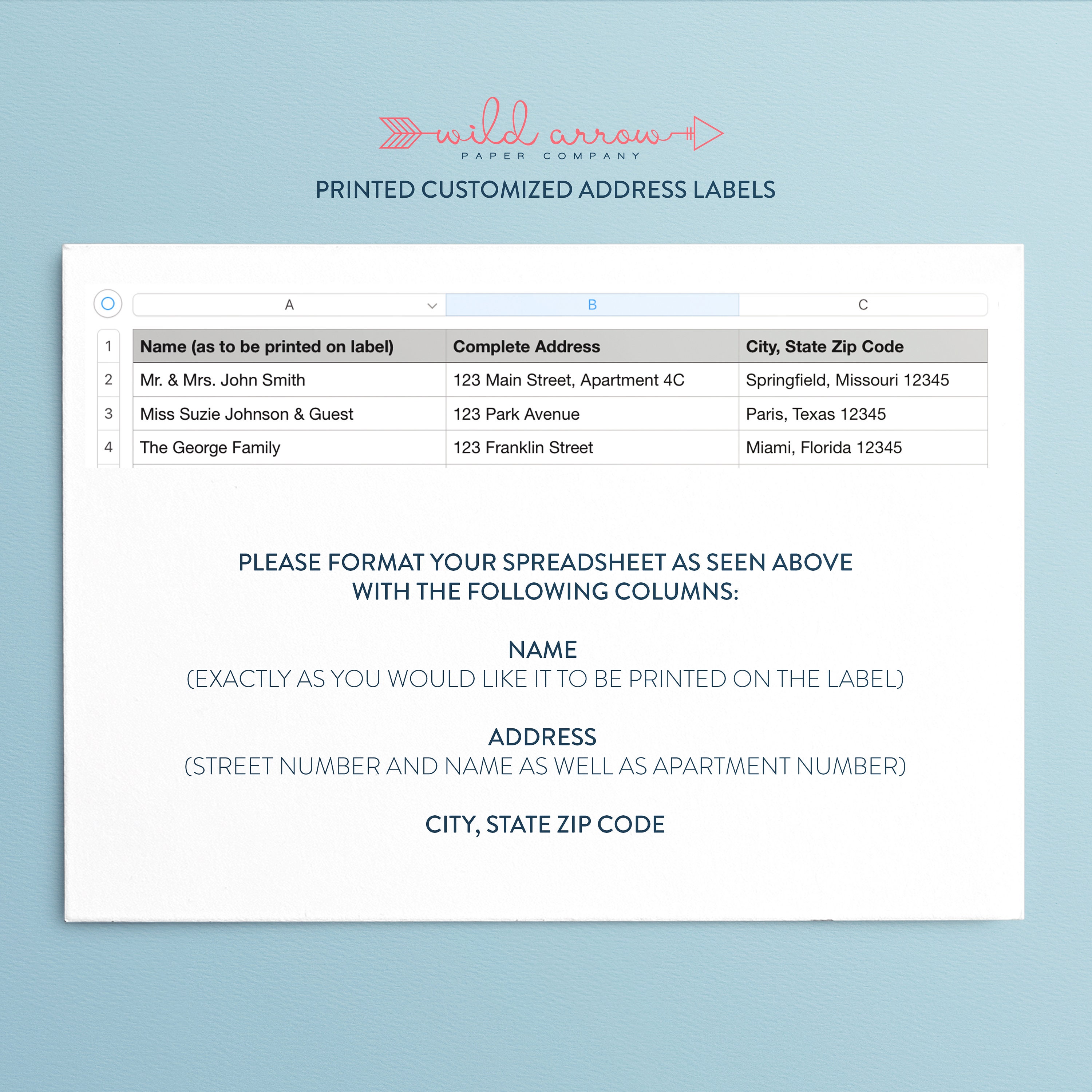 Apartment Number With Address Label