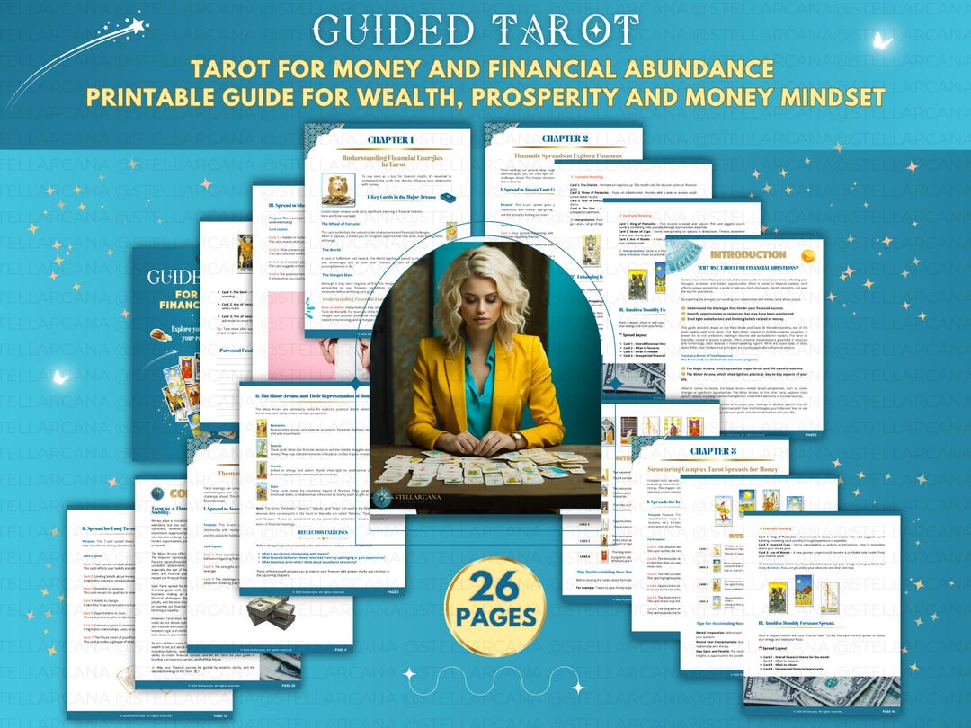 Tarot Money Mindset Workbook Printable - Financial Abundance - Etsy