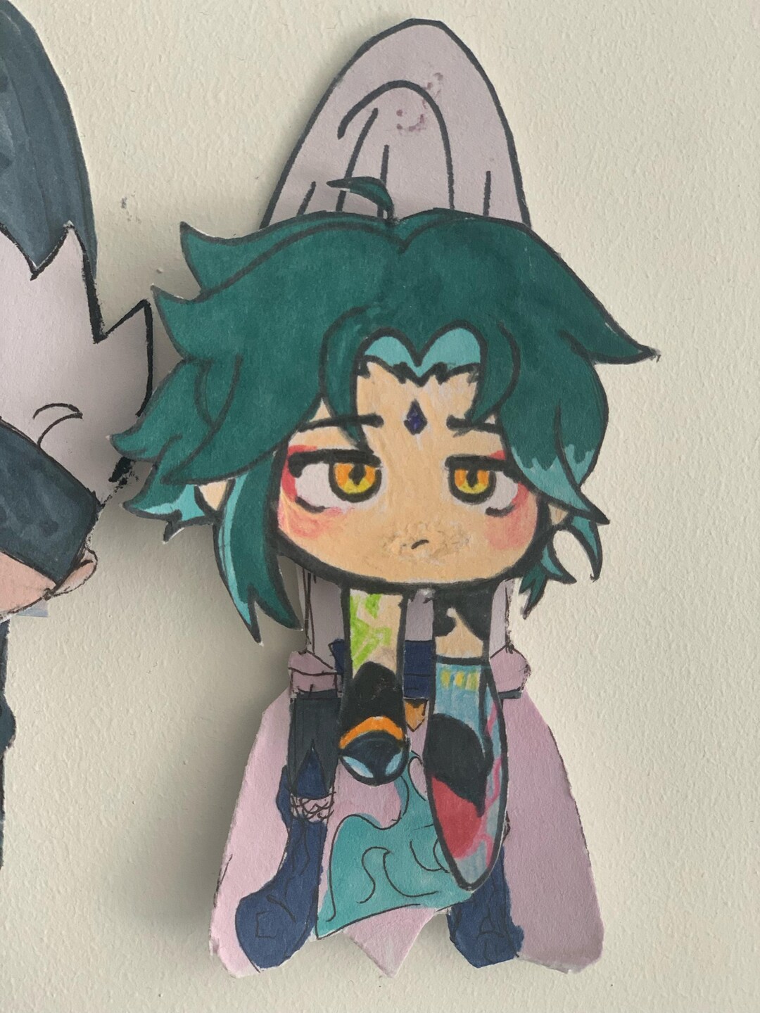 Xiao (genshin Impact) Anime/game Character Template/fidget/papercraft ...