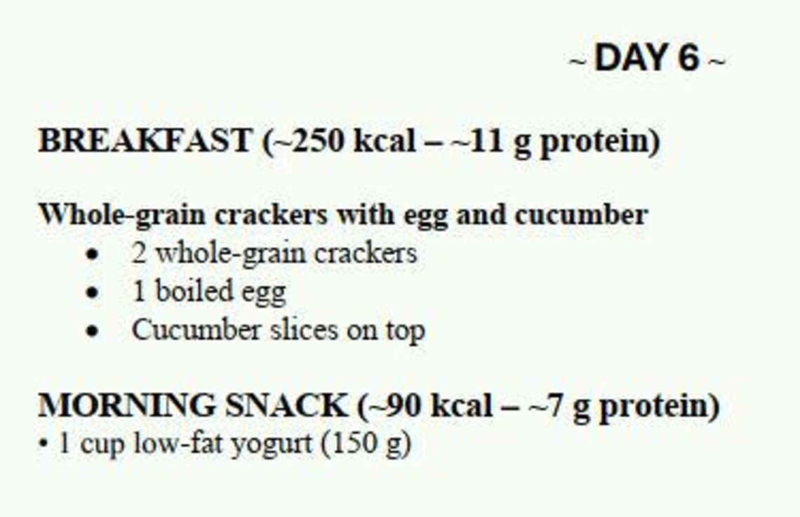 7-day Vegetarian Meal Plan PDF | High Protein | 1200–1300 Kcal/day ...