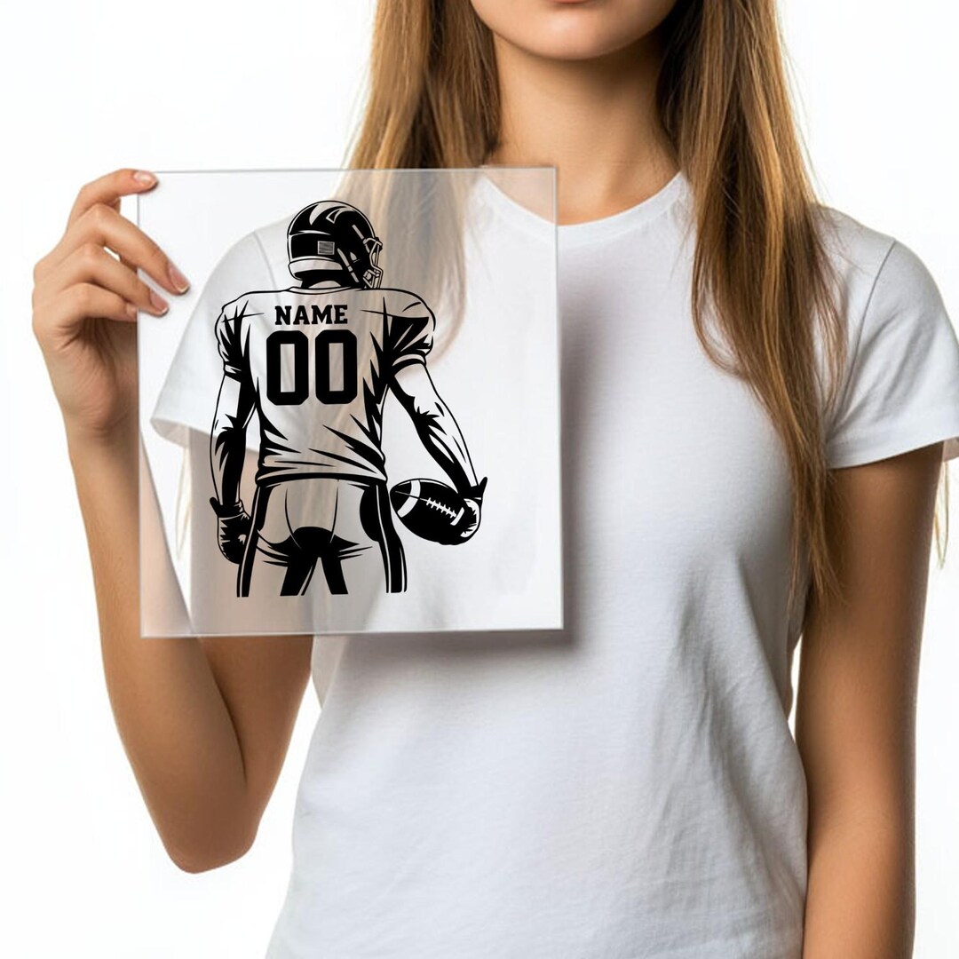 Custom Football Player DTF Transfer: Game Day Shirt Print - Etsy
