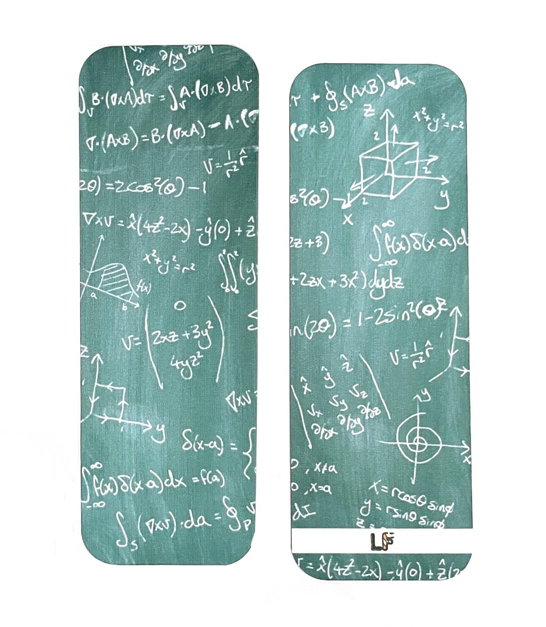 Maths & Physics Bookmark – Chalkboard Vector Calculus Design | Geeky ...