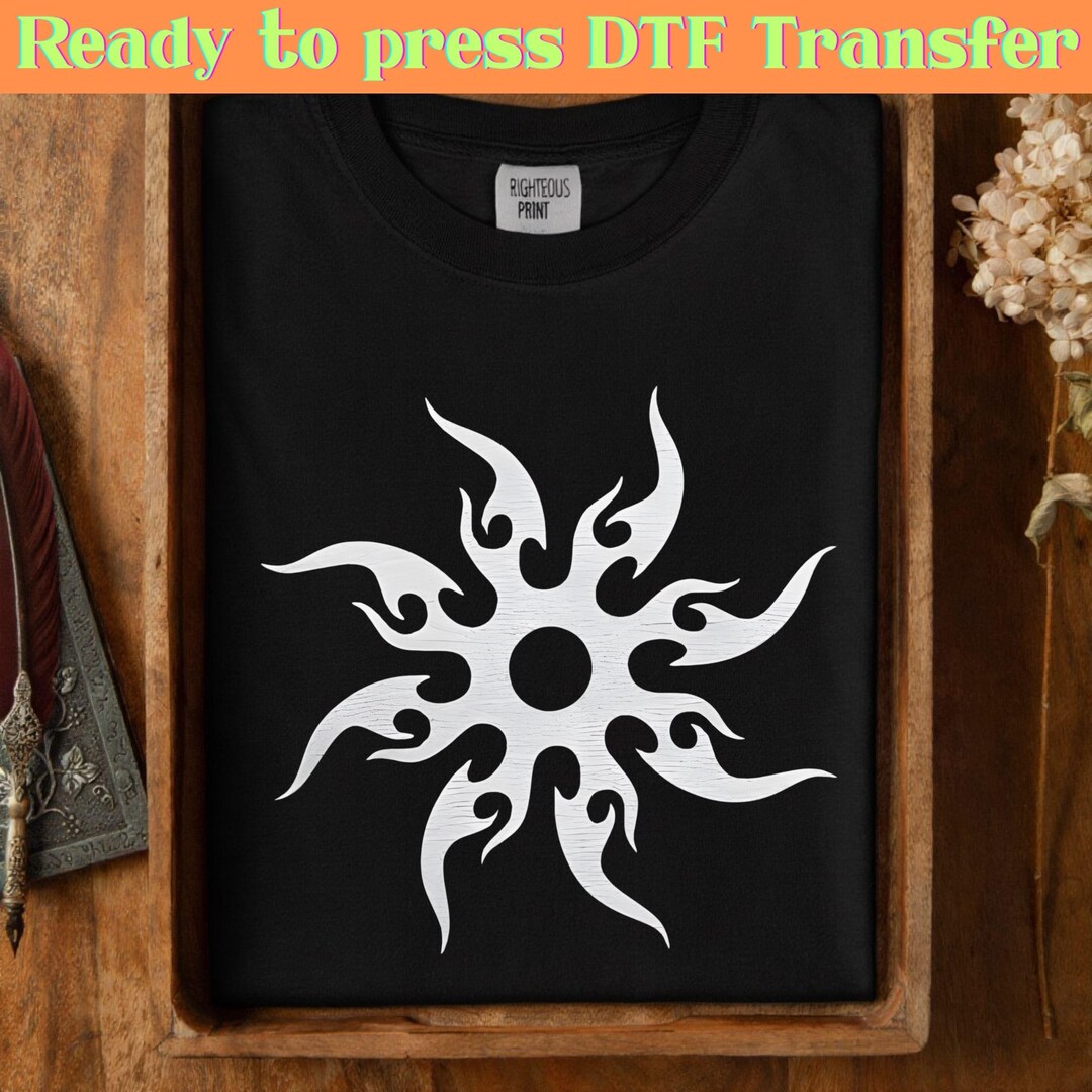 Roblox Forsaken DTF Transfer | Tribal Flame Symbol | Gaming Heat ...