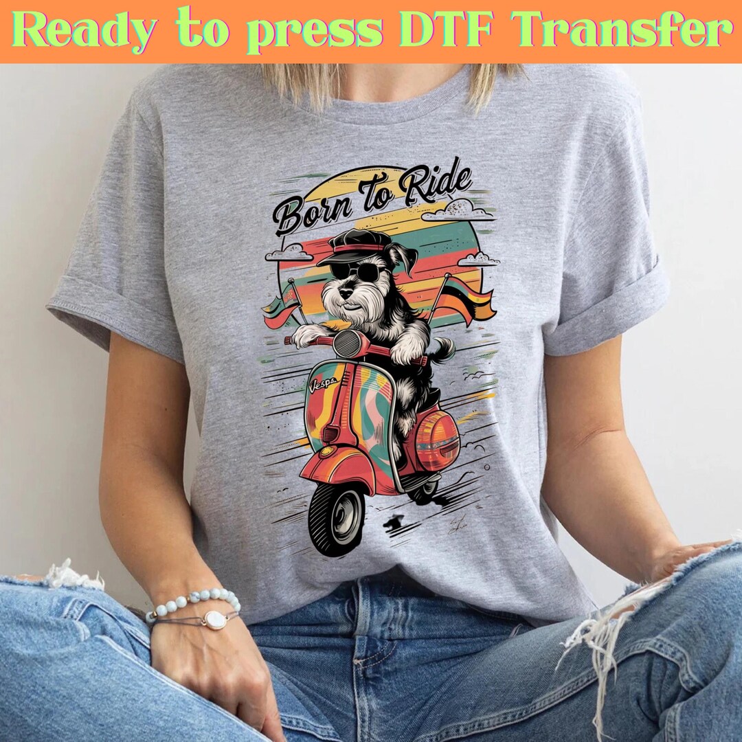 Born to Ride DTF Transfer: Motorcycle Biker Heat Press Print - Etsy