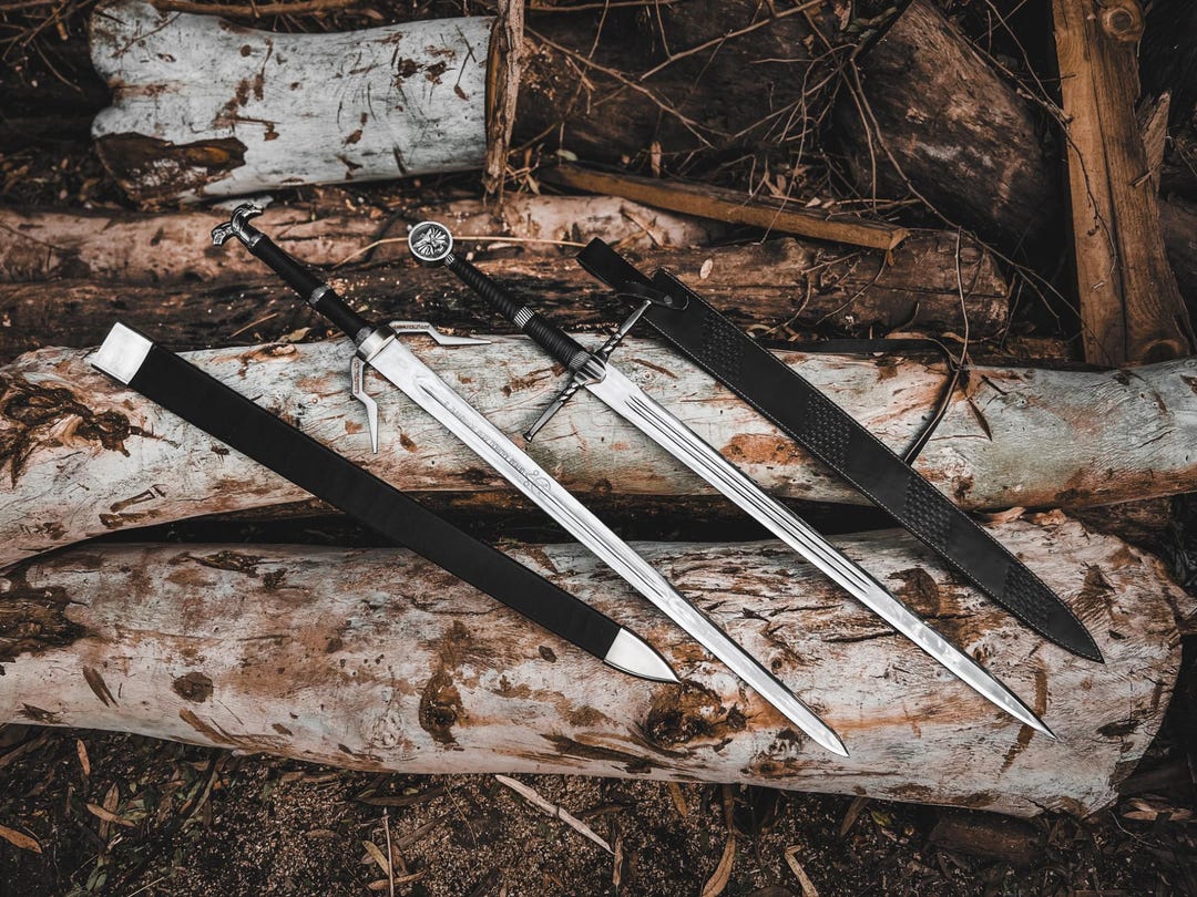 Handmade Witcher 3 Wild Hunt Swords, Feline Steel Sword Geralt of Rivia ...