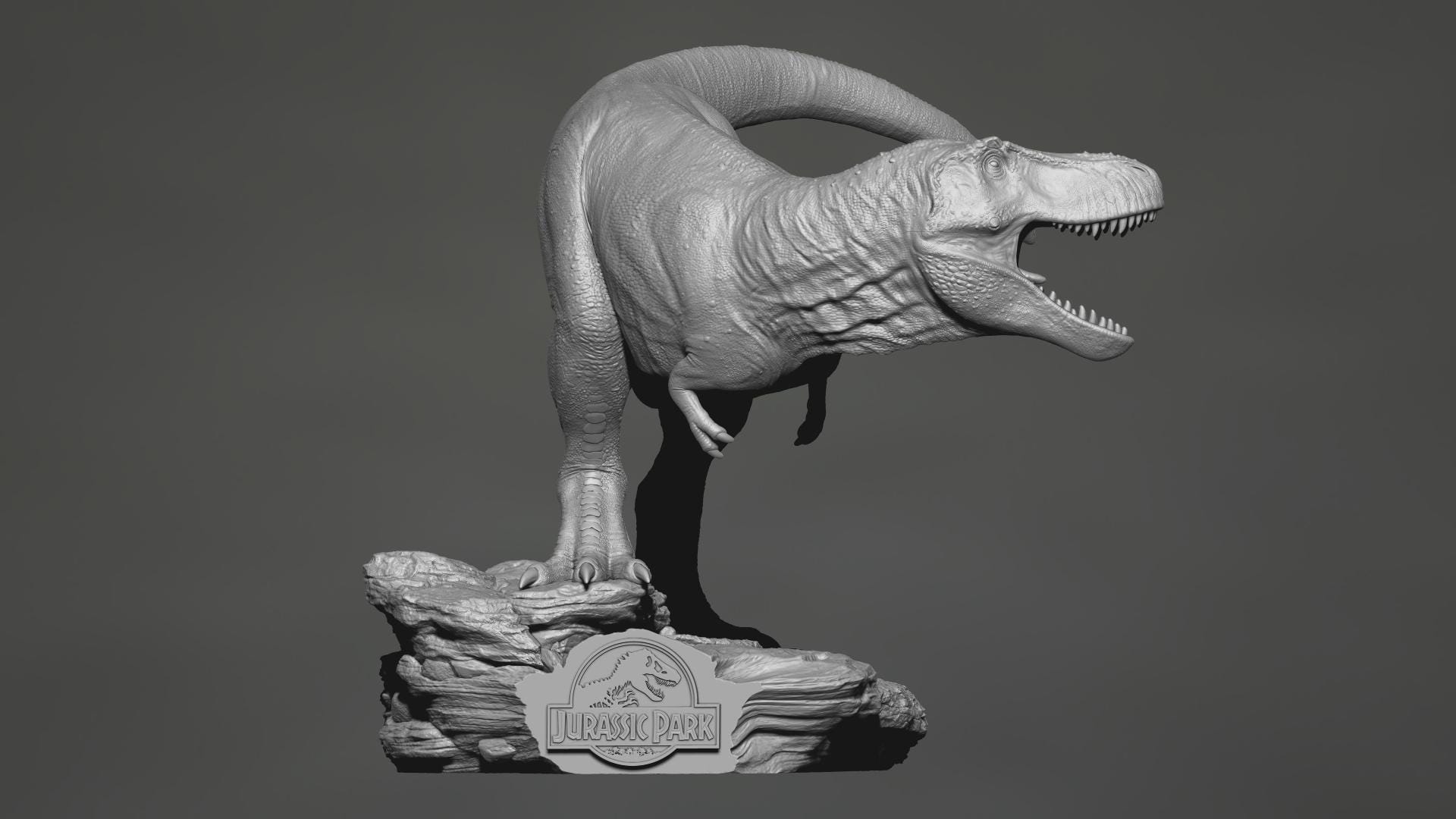 3D Printable Tyrannosaurus Rex Diorama STL File (digital Download) - Etsy