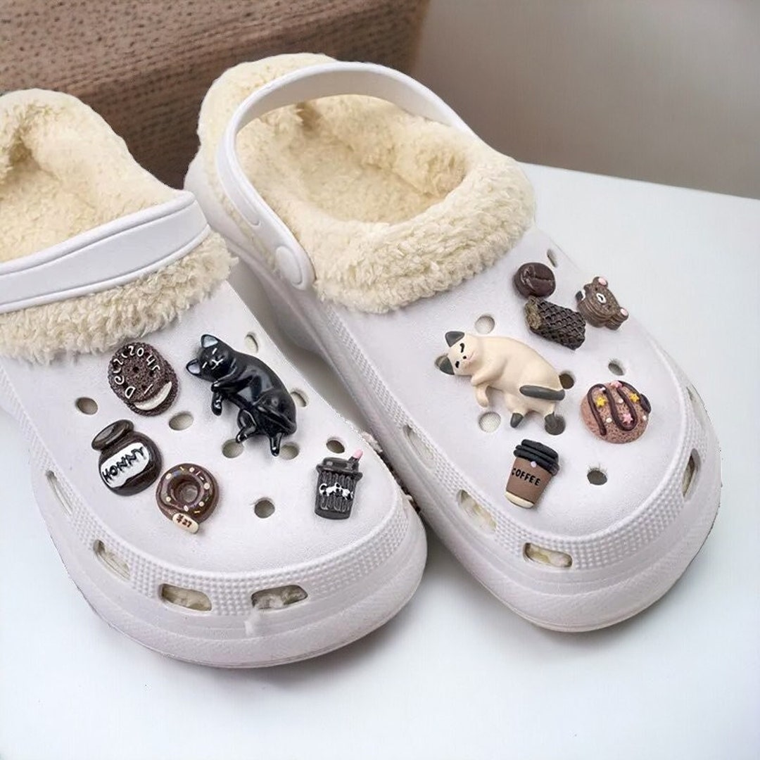 2024 Cute 3D Cats Croc Charms, DIY Shoe Decoration, Kids Women Girls ...
