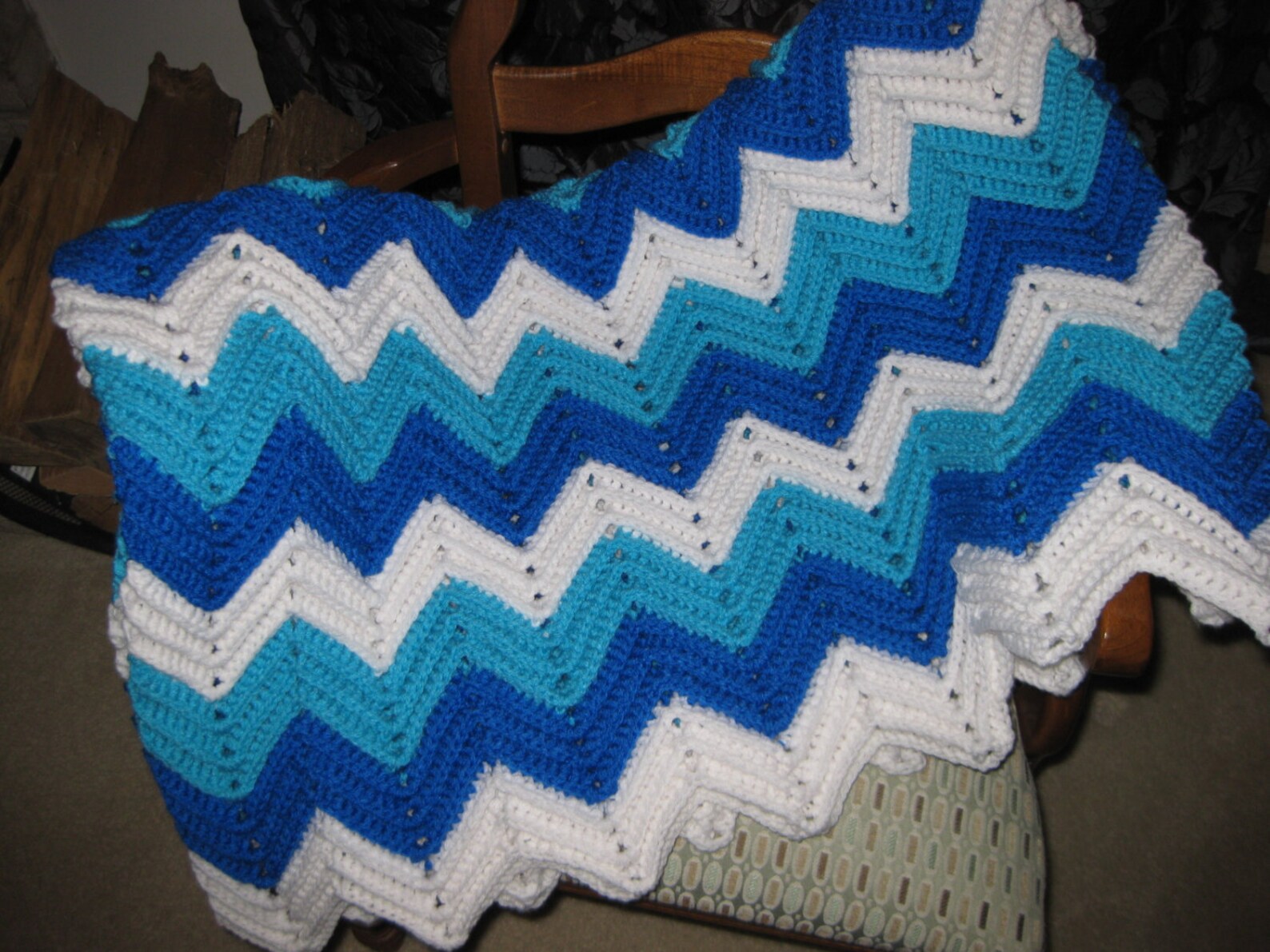 PATTERN ONLY (PDF), Crochet Ocean Waves Baby Blanket - Etsy