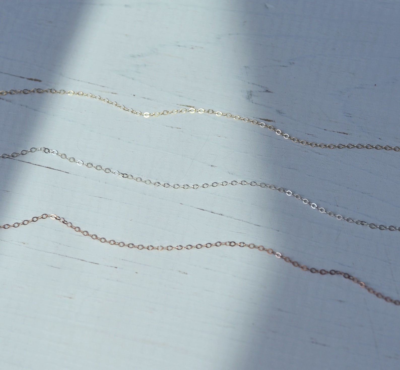 Minimalist Layered Necklaces, Set of 3, Simple Chain Necklace, Disc ...