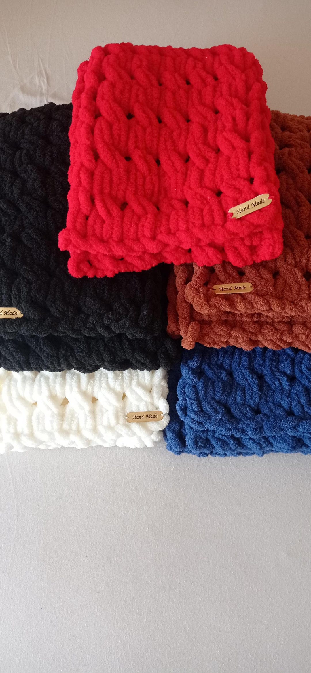 Puffy Scarf Cable Stitch With Alize Puffy Yarn- Hand Made - Etsy