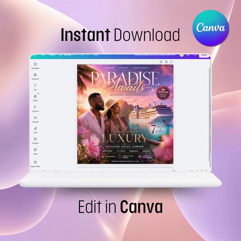 Luxury Cruise Trip Flyer Template | Travel Agent Instagram Post ...