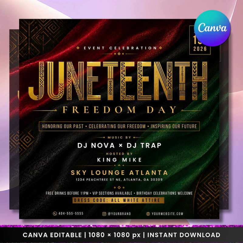 Juneteenth Poster Flyer - Etsy