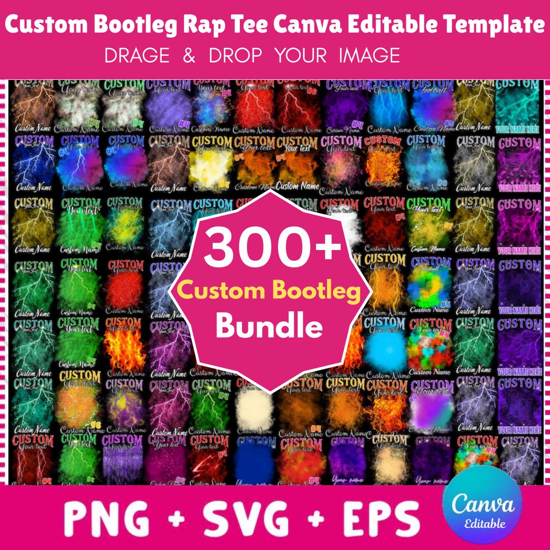 300+ Bootleg Rap & Graduation T-shirt Canva Templates - Etsy