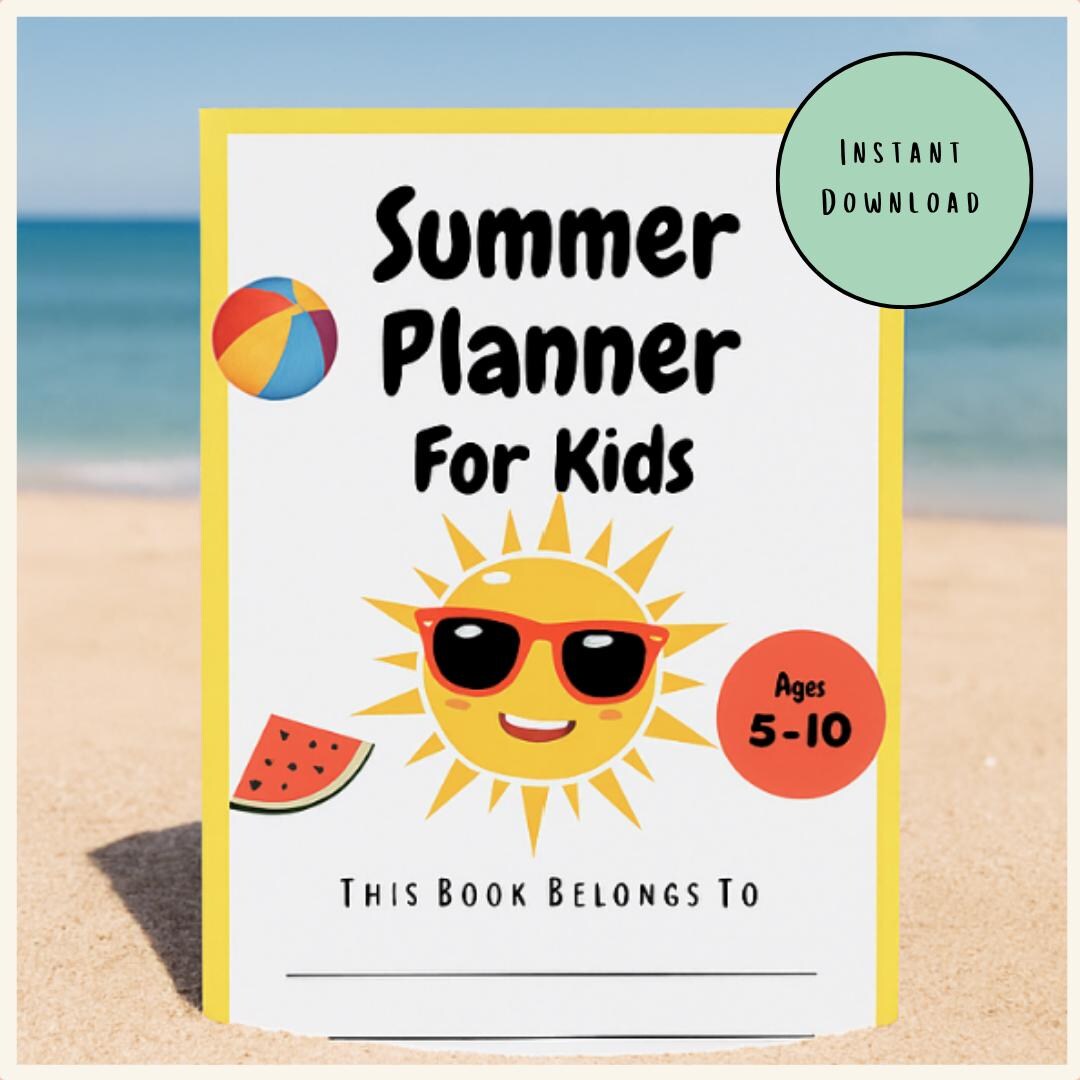 Summer Planner for Kids Printable – Fun Activity Book PDF, Daily ...