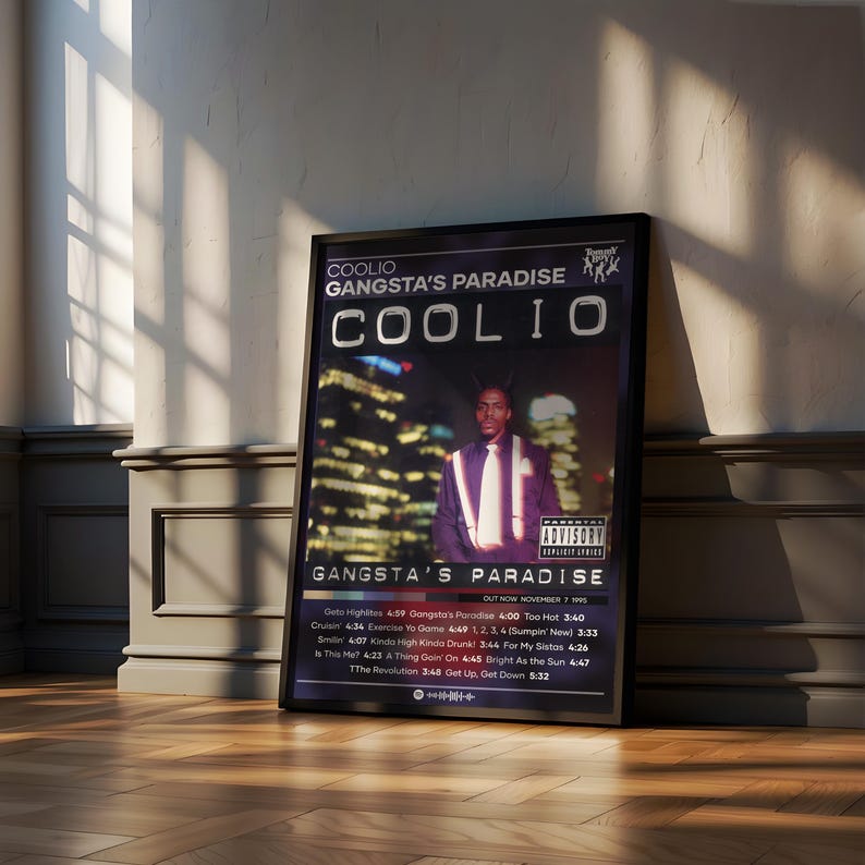 Coolio - Gangsta’s Paradise Poster | Album Cover Poster | 4 Colors ...