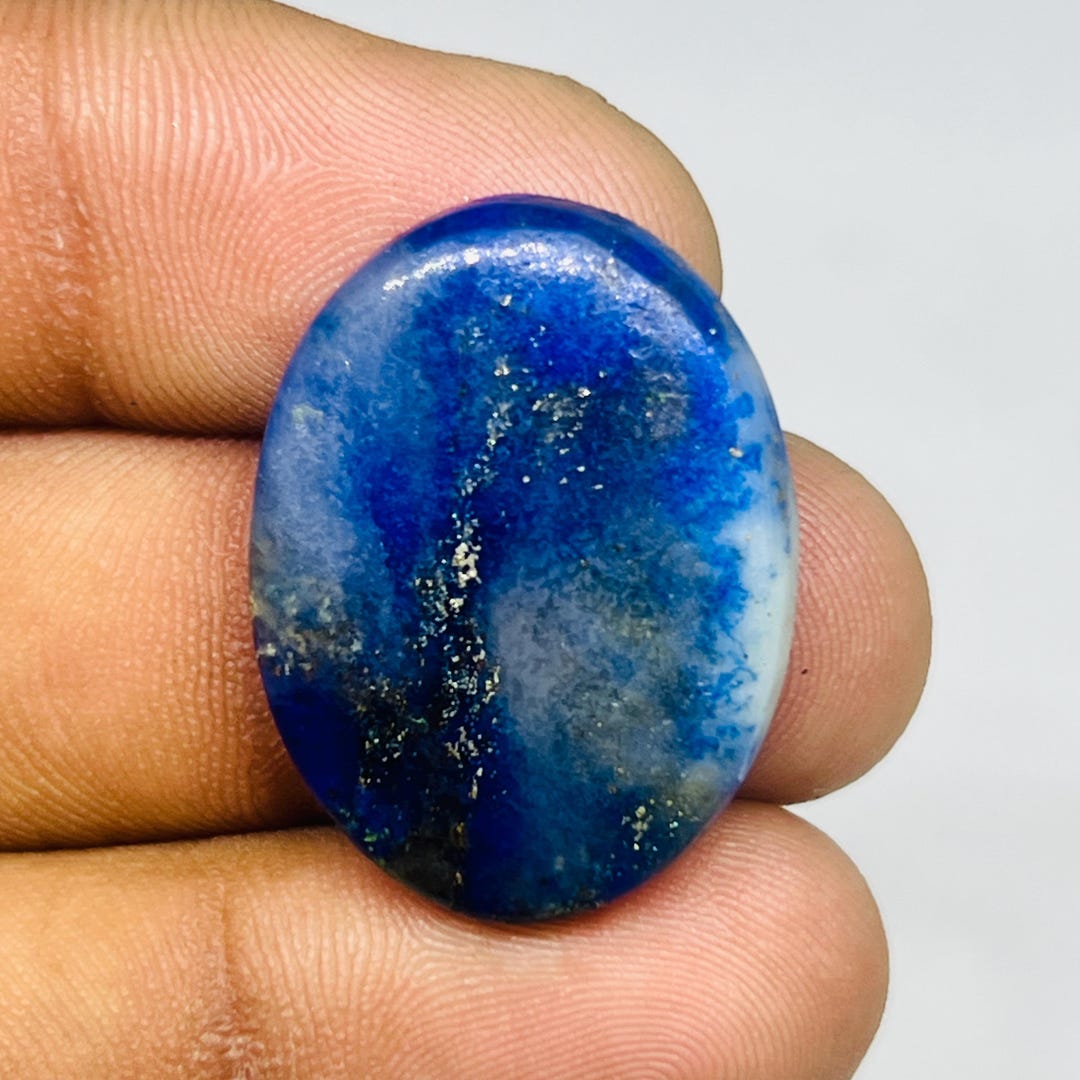 Afghanite Cabochon: Genuine Rare Blue Crystal Gemstone (23 Carat) - Etsy