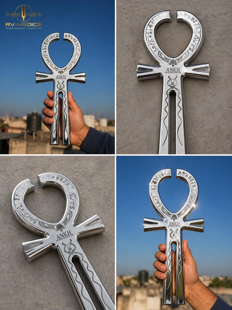 Handmade Ankh Key of Life Set, Sound Healing Spiritual Energy Tool ...