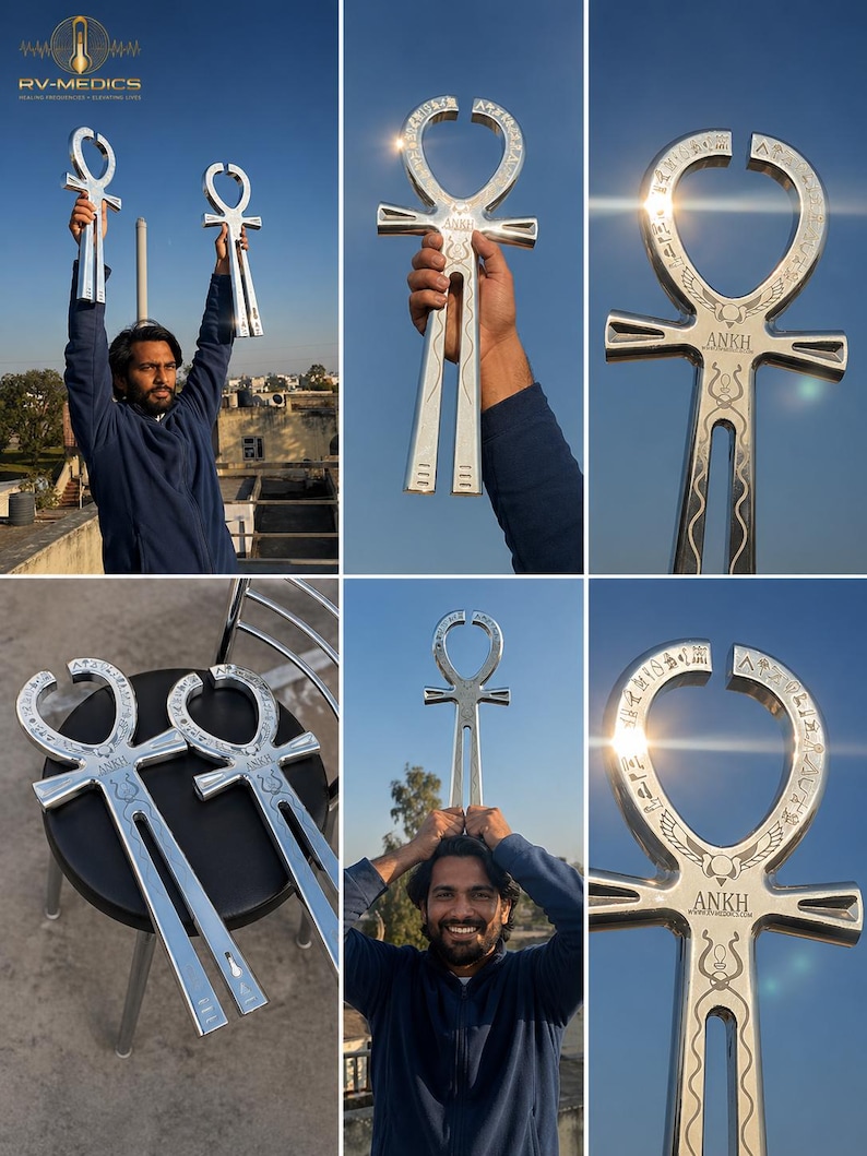 Handmade Ankh Key of Life Set, Sound Healing Spiritual Energy Tool ...