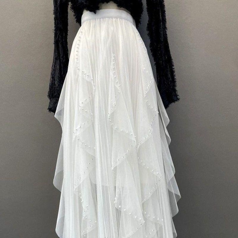 Beaded Maxi Skirt - Etsy