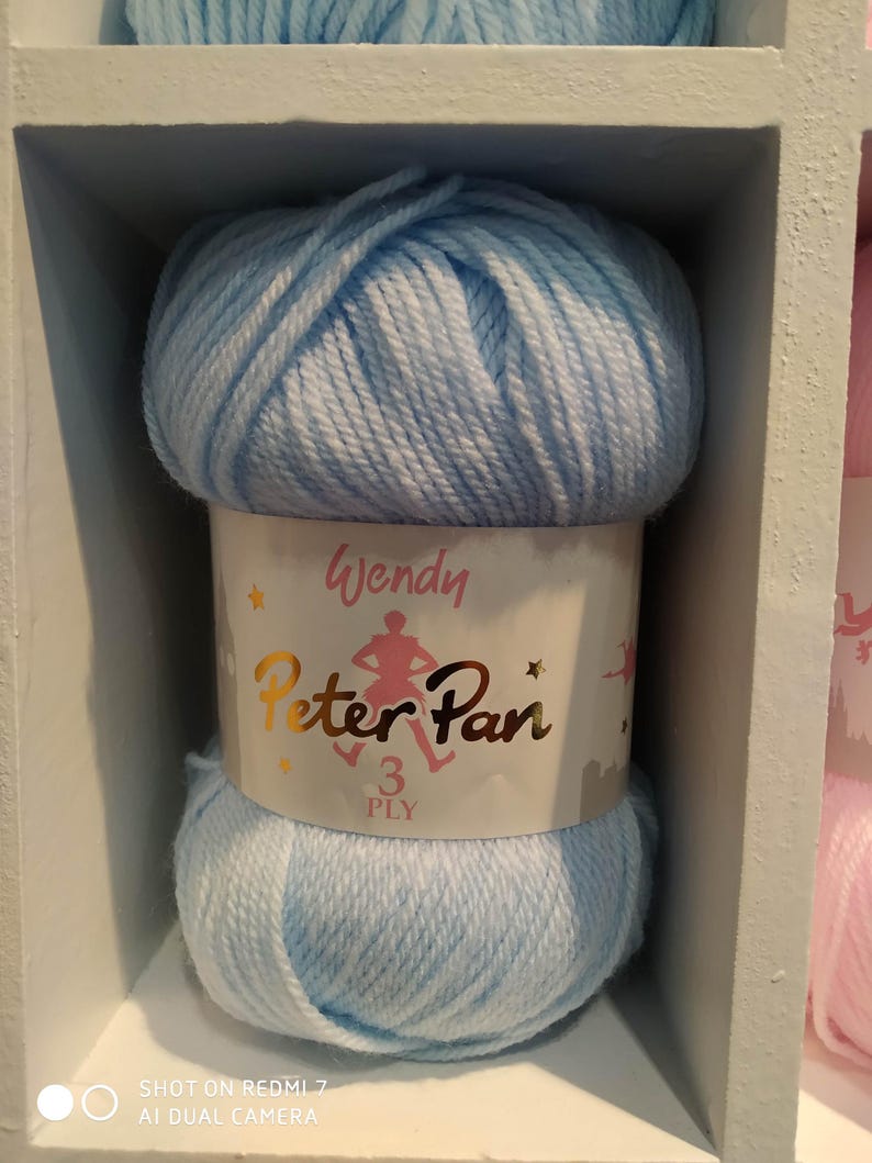 Wendy Peter Pan 3ply Baby Knitting Yarn/wool 5x50g Balls Knitting ...