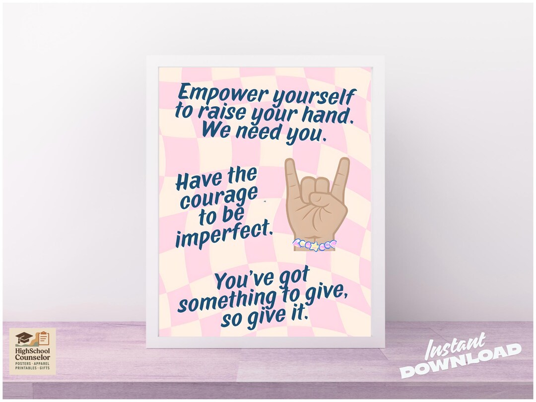 Student Empowerment Classroom Poster, Student Affirmation Poster ...