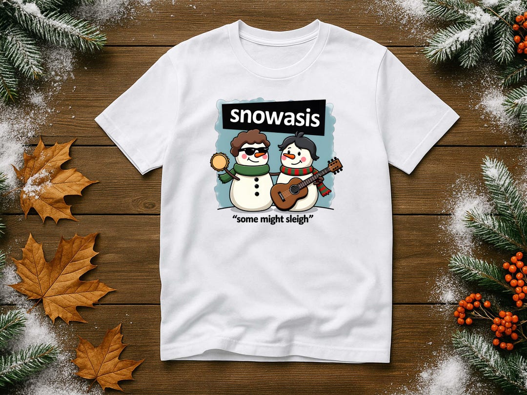 Snowasis Some Might Sleigh Snowmen Funny Christmas Holiday Music ...