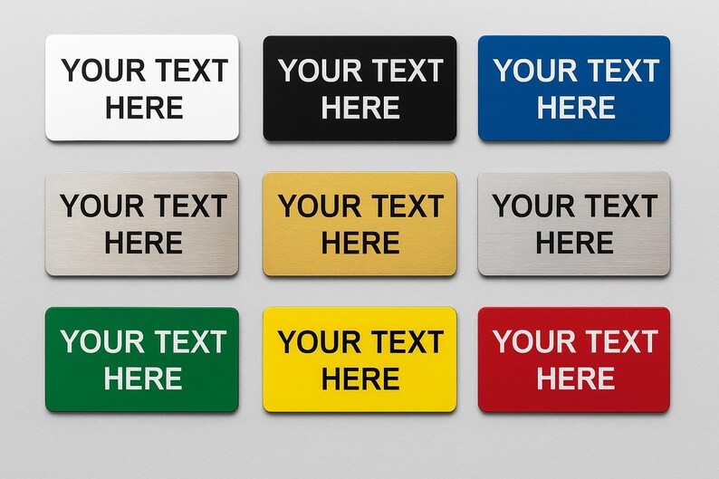 Custom Traffolyte Sign – Engraved Plastic Label – Safety Tags, Name ...
