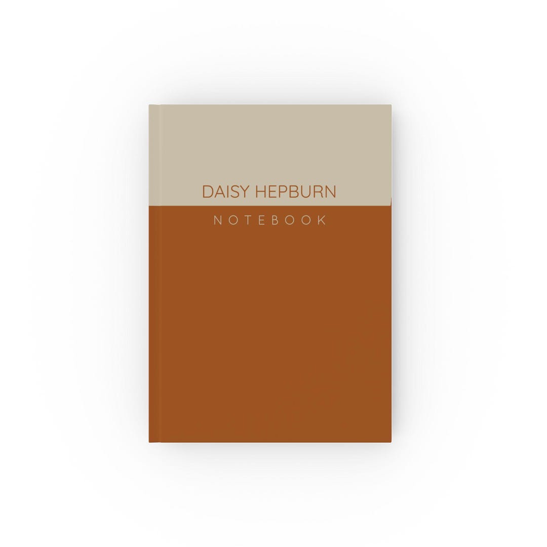 Personalized Terracotta Notebook, Custom Name Journal - Etsy