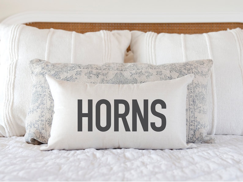 Hookem Horns, College Dorm Pillow, College Dorm Decor, Dorm Decor ...