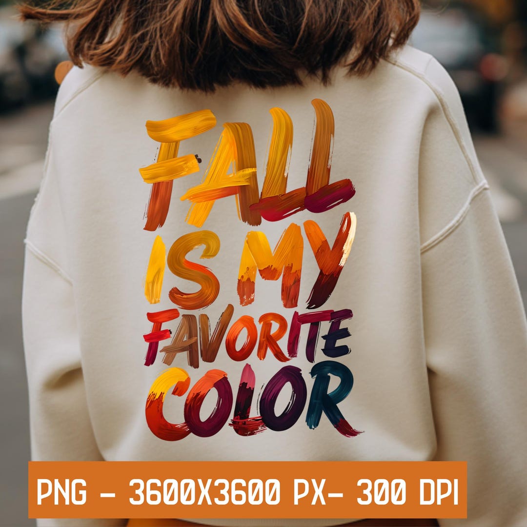 Fall Season Quote PNG: Brush Stroke Clipart (digital Download 300 DPI ...