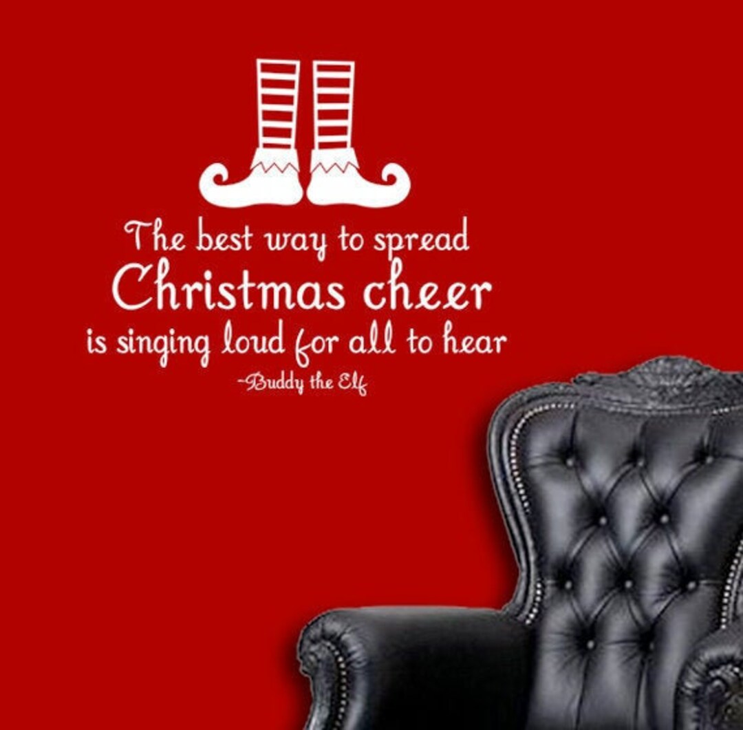 Elf - Christmas Cheer - Vinyl Decal - Etsy