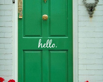 Hello. Vinyl Decal | Etsy