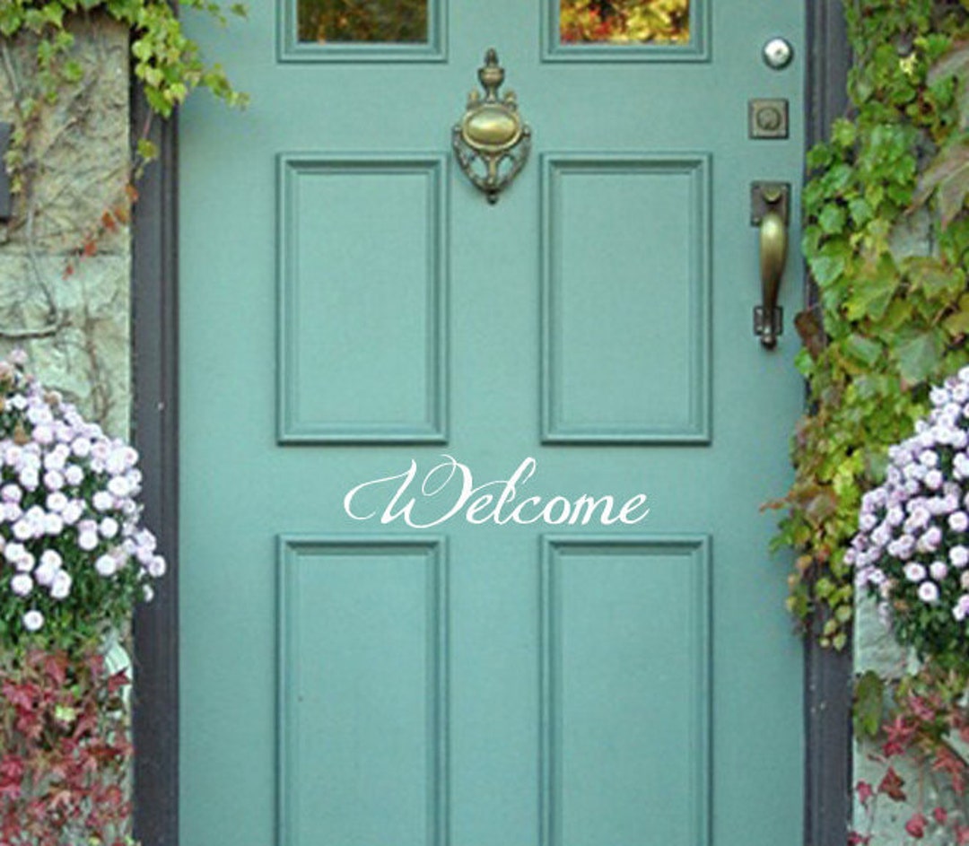 Welcome Sign - Brush Script - Vinyl - Etsy