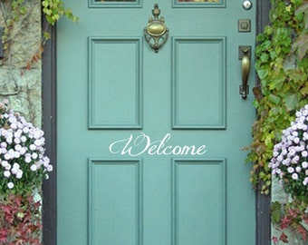 Welcome Sign Script Vinyl | Etsy