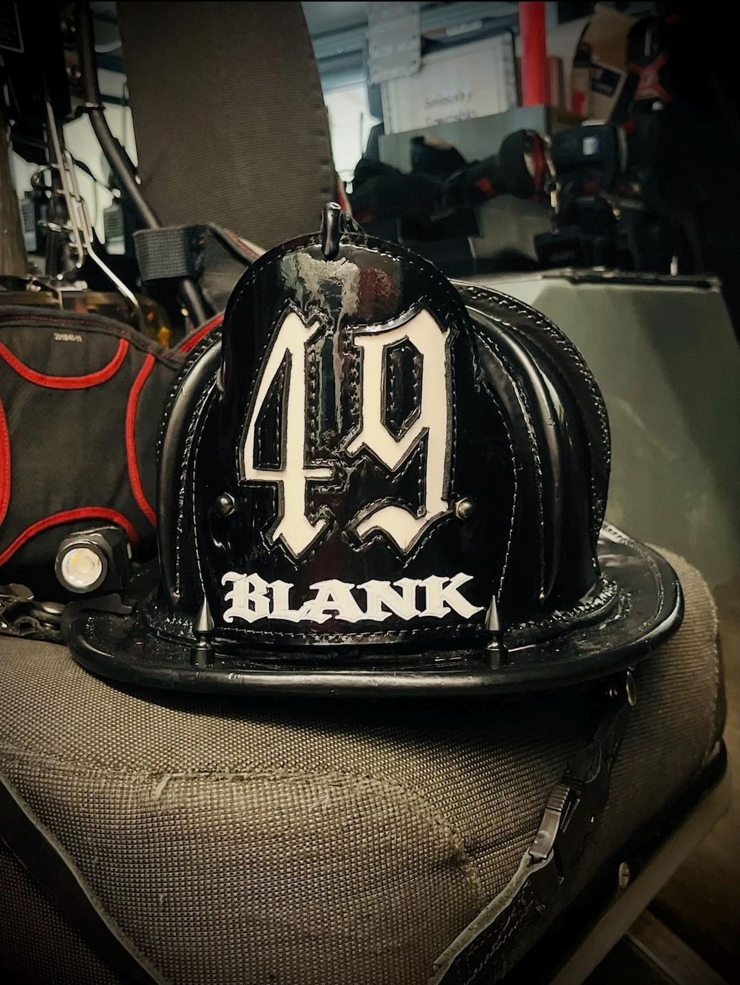 Custom Boston Style Leather Fire Helmet Shield - Etsy
