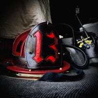 Firefighter Boston Leather Shield - Etsy