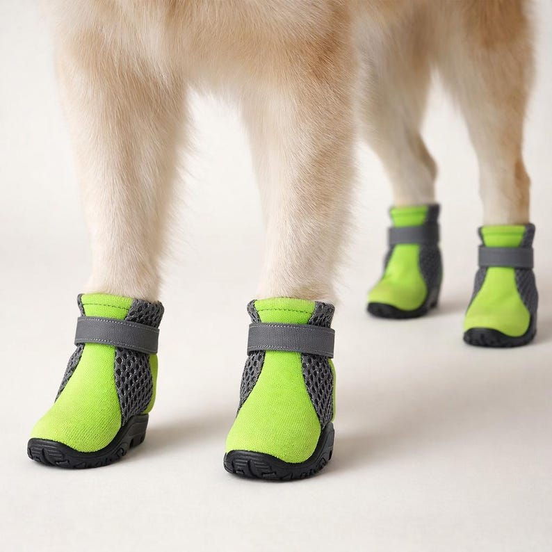 Breathable Dog Shoes With Adjustable Straps, Lightweight Mesh Dog Boots ...