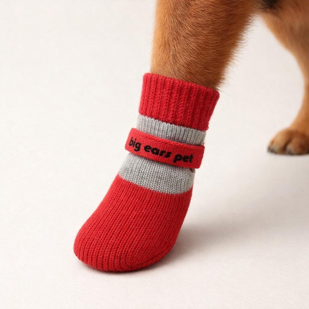 Anti Slip Dog Socks With Grip Sole, Stretchy Dog Paw Socks for Indoor ...