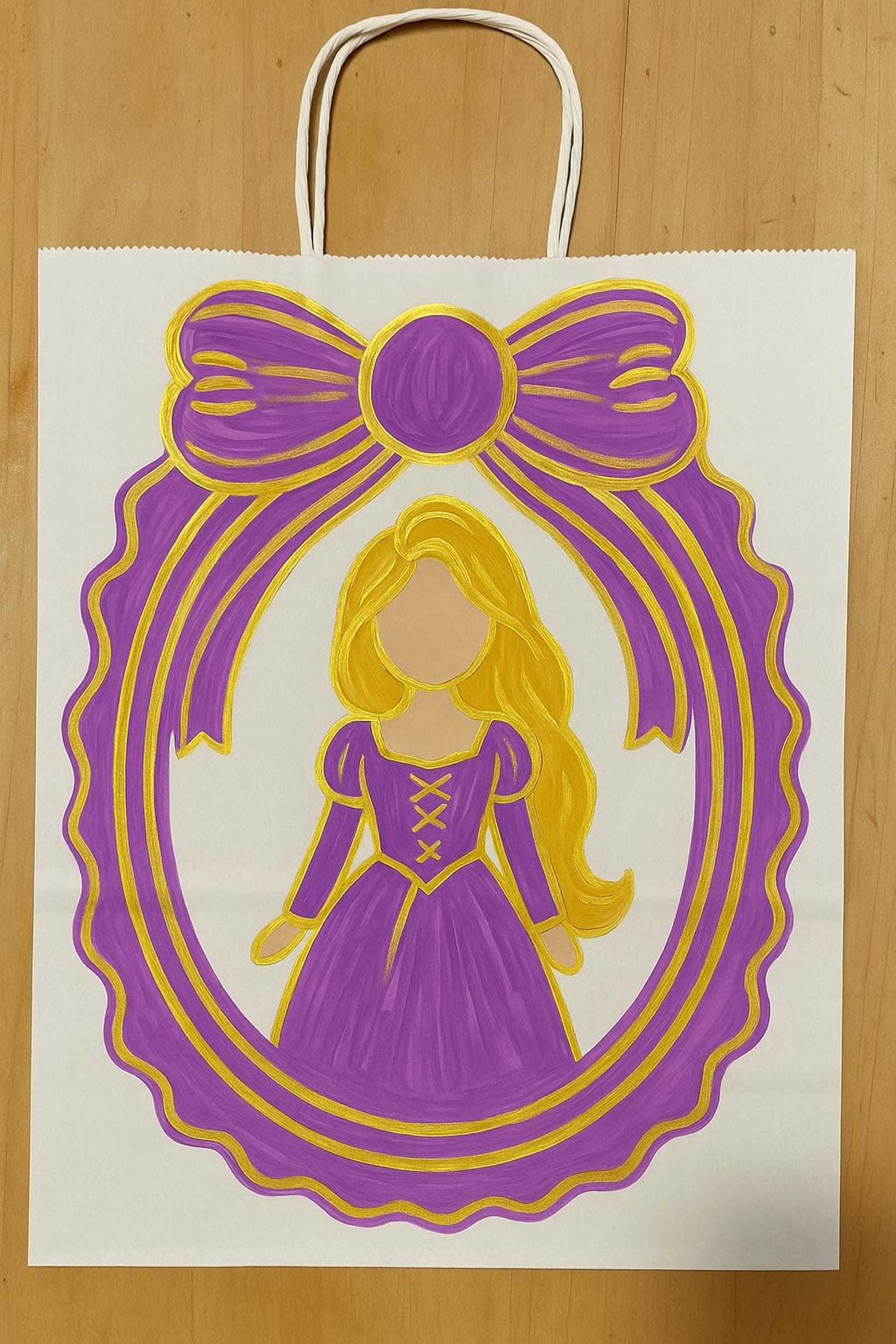 Hand Painted - Princess Gift Bags - Etsy
