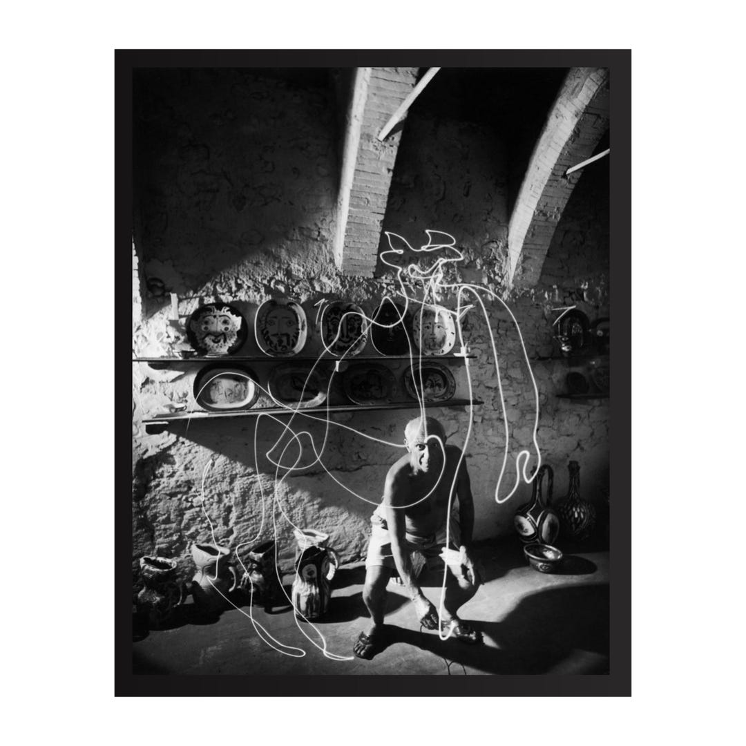 Pablo Picasso Vintage Photo Print | Retro Wall Art | Classic Poster ...