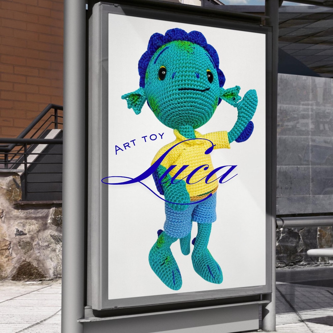 Handmade Crochet Cartoon Art Doll – Collectible Plush Figurine - Etsy