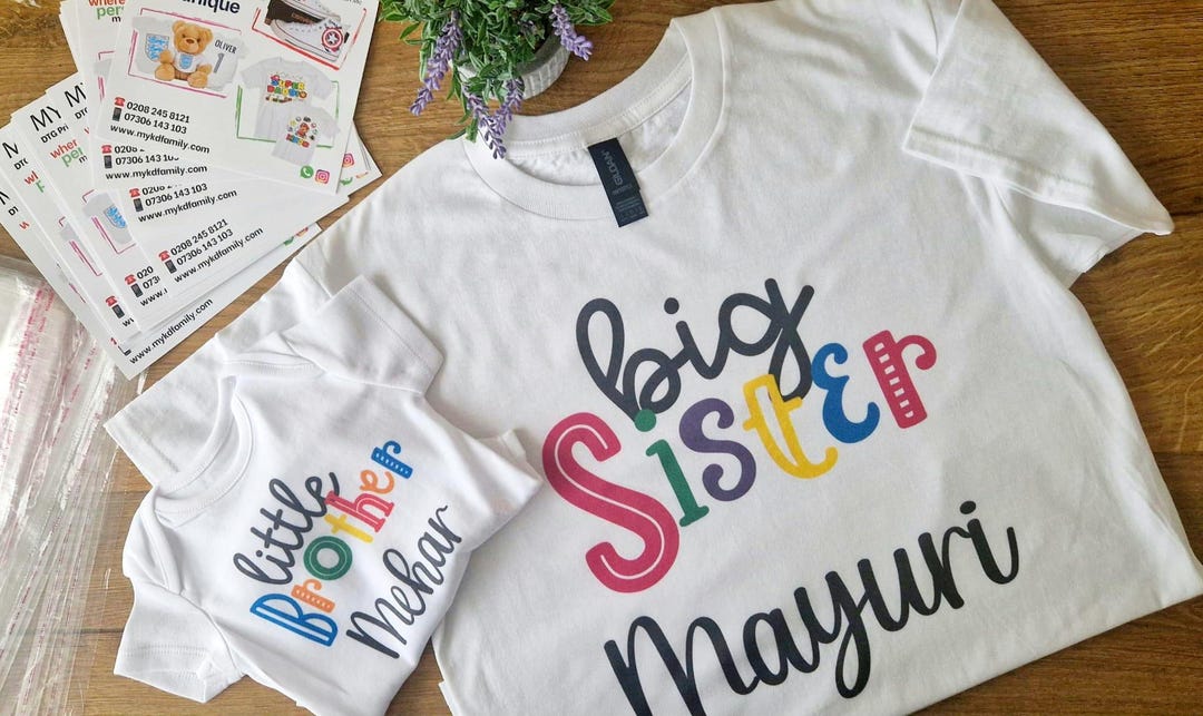 Personalised Matching Siblings Set - Etsy